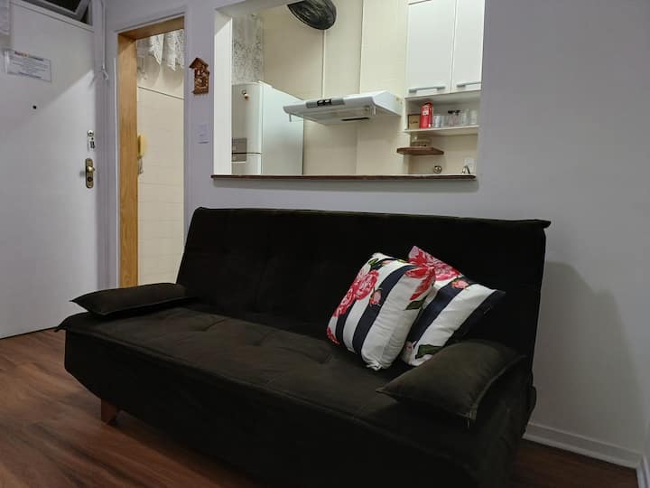 Apartamento Em Frente Ao Mar, Pé Na Areia. - Santos