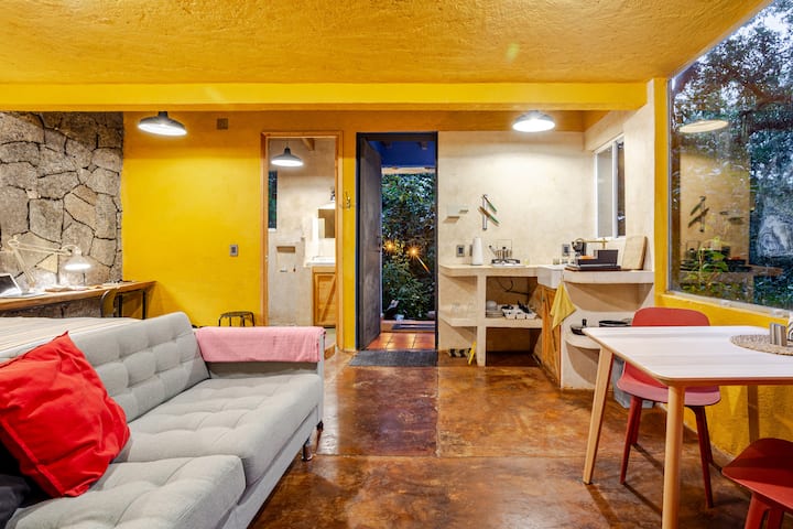 Cabaña Romántica Bosque Tepoztlán Terraza Fogatero - 迪坡斯特蘭