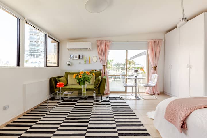 Stylish Rooftop Garden Apt Neve Tsedek Tlv - Tel-Aviv