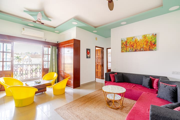 Cozy 1 Bhk In Calangute With Pool N Parking - Goa