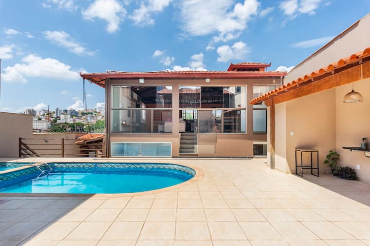 Casa Luxo Sossego C Piscina Excelente Região - Belo Horizonte