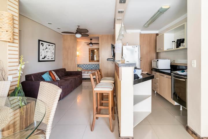 Maravilhoso Flat A Beira-mar - Guarujá