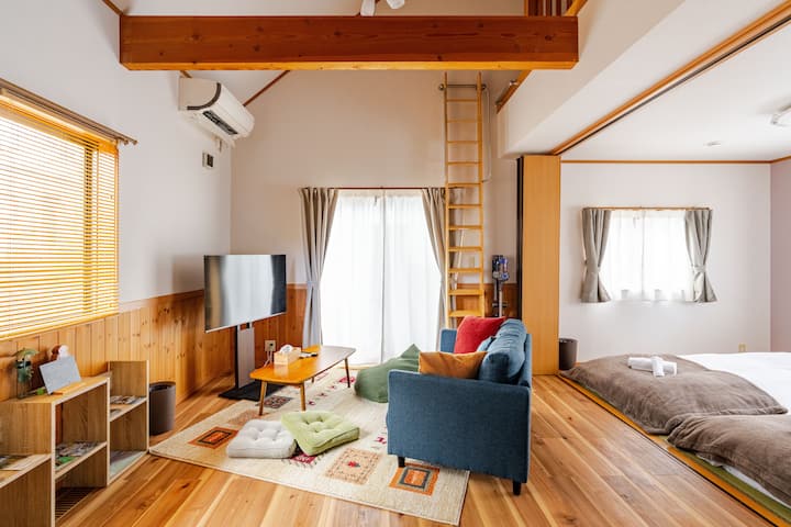 Cozy 5-guest Cabin W Floor Heat/20% Ski Rental Off - Hakuba