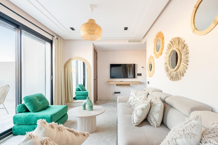 Cosy&stylish 2bedrooms W Terrace/casa City Center - Casablanca