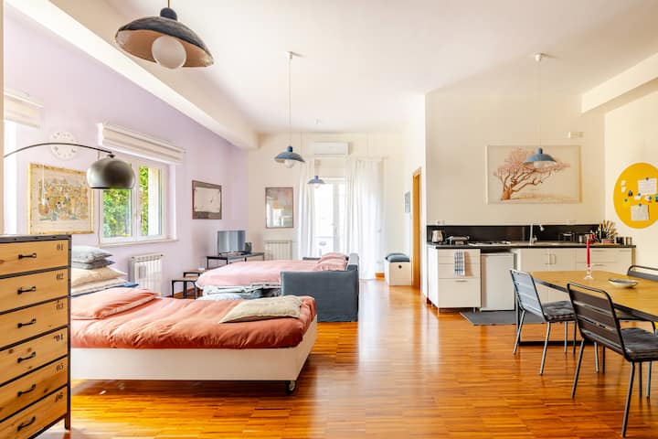 Grande E Luminoso Loft Con Posto Auto A Monteverde - Rome