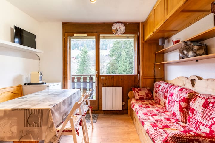 Studio Avec Parking Au Pied Des Pistes - Clusaz