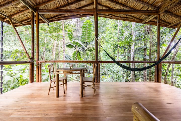 Yogachal Vista Mar Bamboo Ecolodge  Waterfall View - Costa Rica