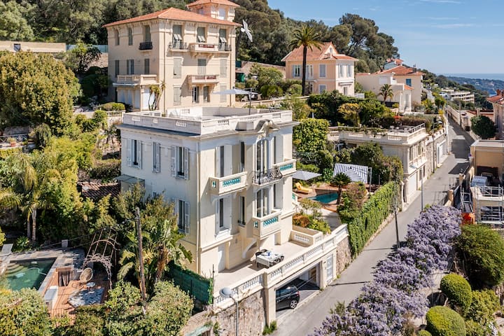 Villa Sea View Estate With Pool, Jacuzzi & Rooftop - Nice