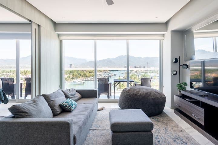 Loft Con Vista Frontal A Yates En Marina Pv - Puerto Vallarta