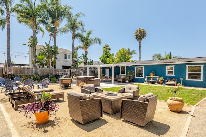Tropical Desert, King Bed, Hottub,huge Yard, Ac - San Diego Airport (SAN)