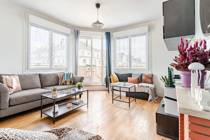 90m² Hyper Centre 3 Ch Vue Château - Caen