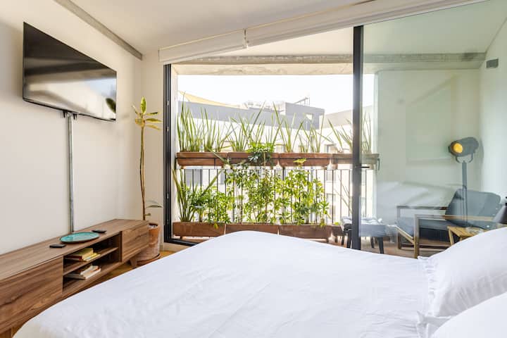 Modern Apartment With Terrace And Rooftop Views - Mexiko-Stadt