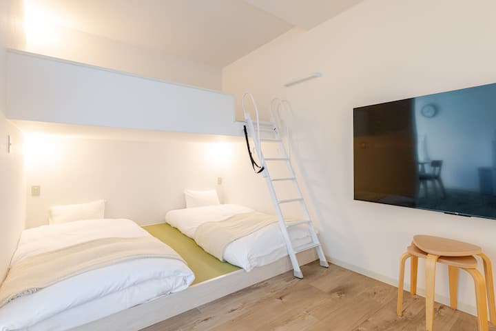 Spacious 40㎡ Apt | 7min To Nishijin Sta | Sleeps 6 - Fukuoka