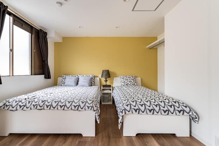 508 日本橋駅徒歩3分!道頓堀徒歩2分!カップル、お友達同士に最適なお部屋です。立地に自信あり! - Japan