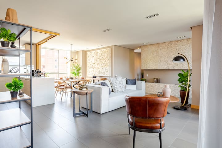 Chic Apt Con Vista De Medellin - 메데인