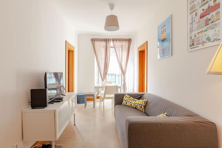 Apartamento Central Ideal Para Amigos E Famílias - Lissabon