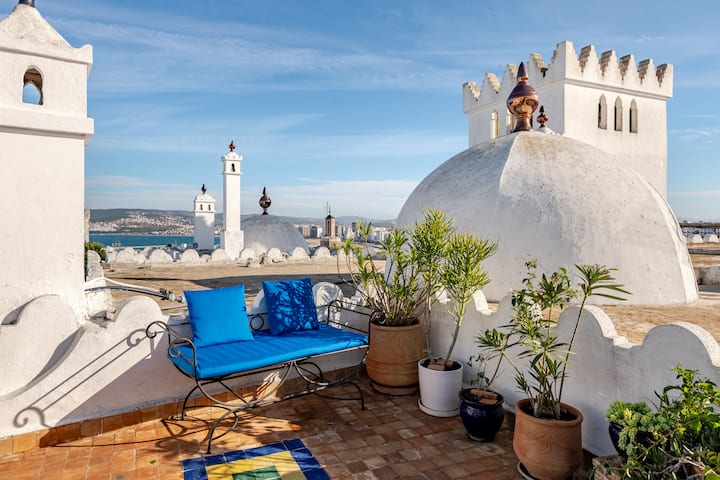 Tangier's Unique Heritage Riad – Bay View & Kasbah - Tangier