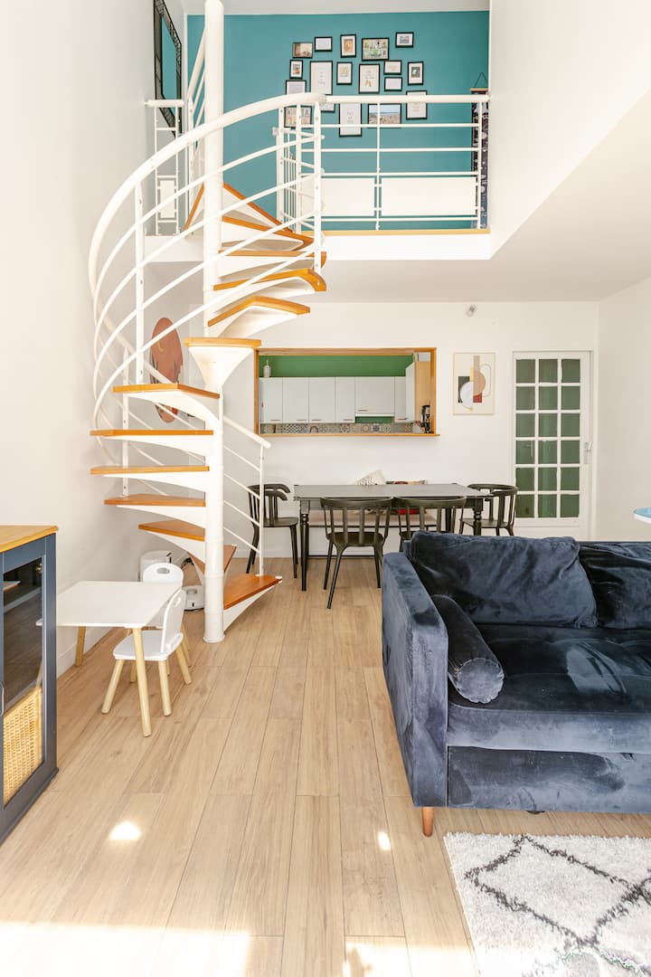 Duplex Hyper Cosy Pour Paris (Métro+parking) - Asnières-sur-Seine