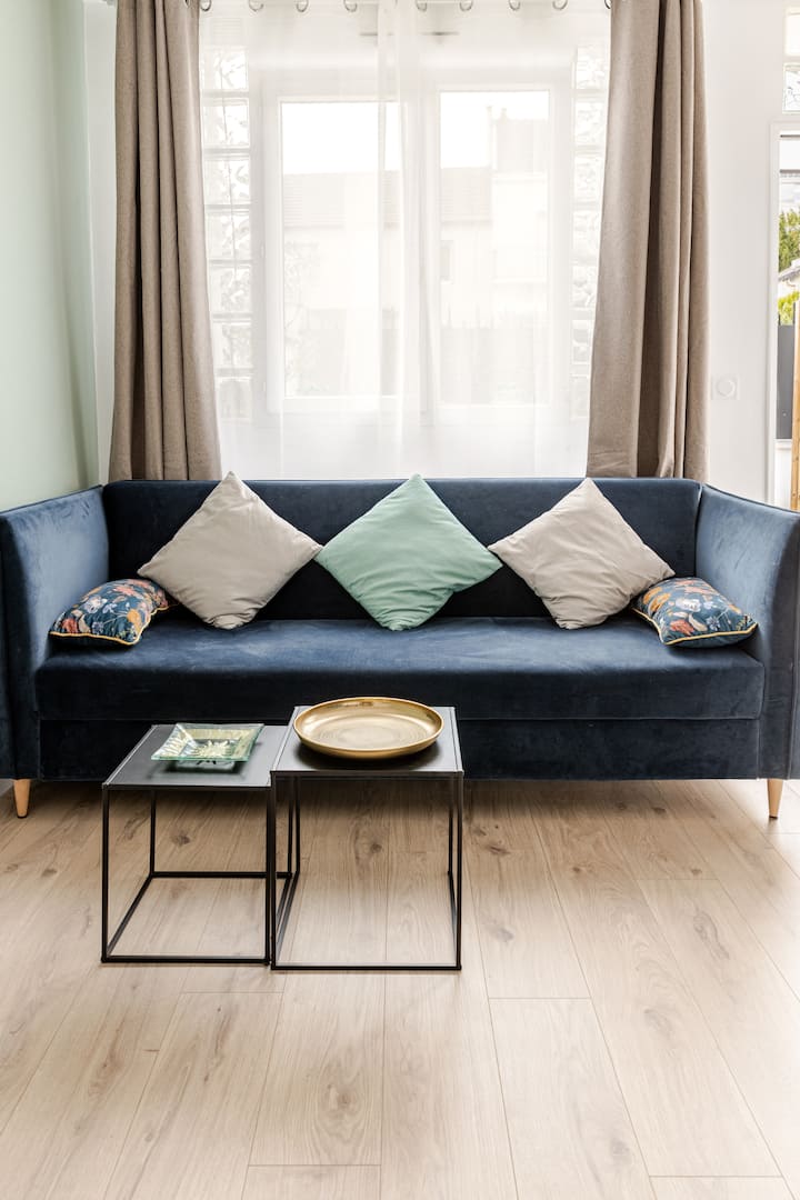 Villa Cosy Avec Jardin Privé, Havre De Paix Design - Villejuif