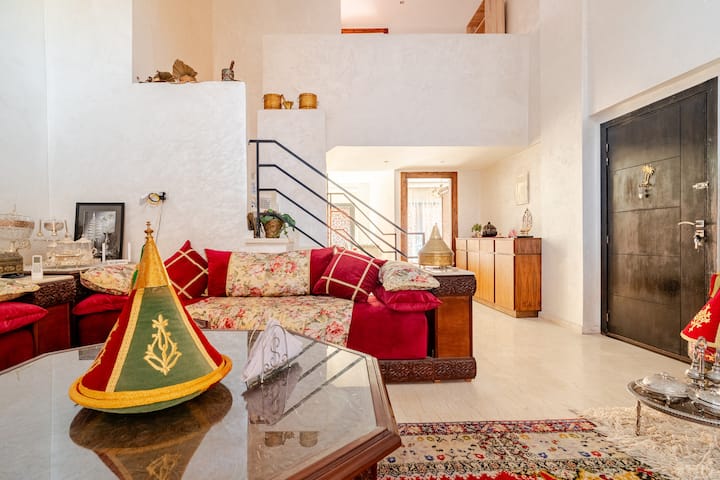 Duplex Unique à Marrakech – Style Caïdal, - Marrakesh