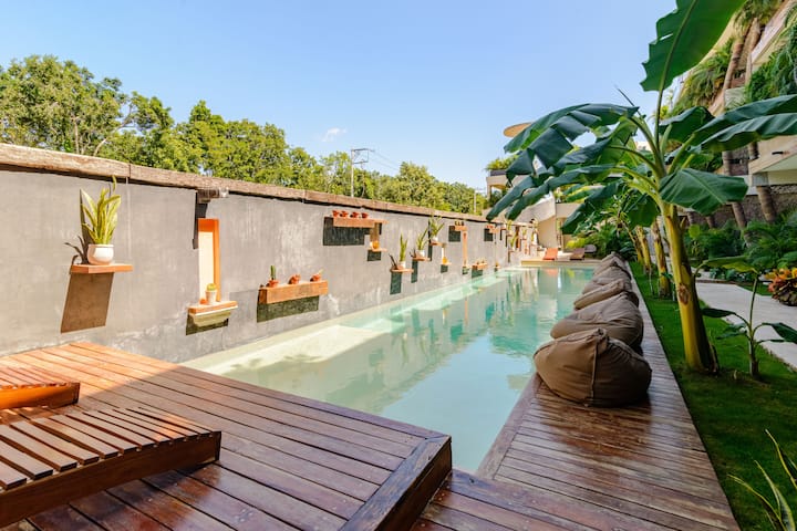 King Size Bed Loft In La Veleta - Tulum