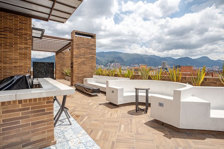 M7 Salle Confortable |Terrasse |Gym |Bistro & Wifi - Bogotà