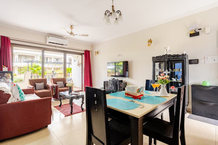 Faodail 13 - Gardenview 1bhk @Acron Seawinds, Baga - Anjuna