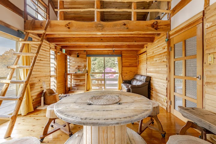 大型犬Ok！糸島の絶景ログハウス｜ドッグラン気分の広々テラス＆bbq｜展望風呂 - Fukuoka, Japan