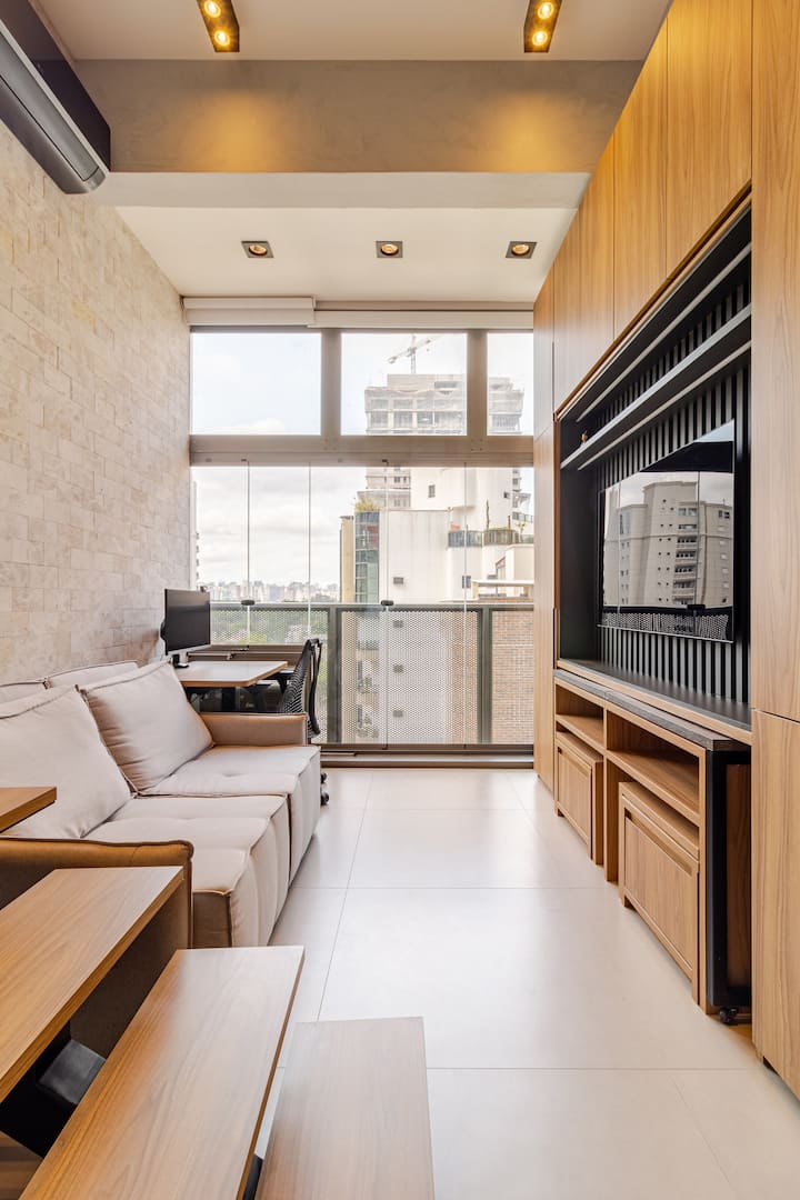 Studio Espaçoso Moema, Vista Ibirapuera - São Paulo