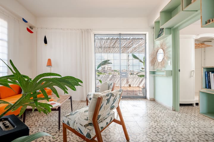 Boho Chic Penthouse With Terraces & Sea View - Havana