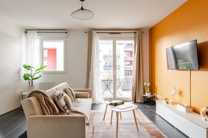 Cosy T2/tram/balcon/parking Lyon - Vénissieux