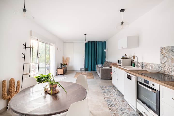 Studio Tout Confort Avec Jardin +Parking Sécurisé - Aubagne