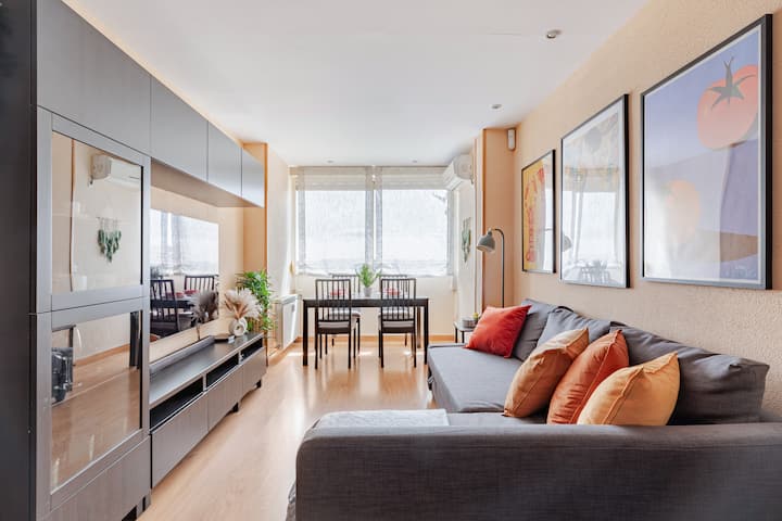 Quiet Top-floor Apt + Pool/parks - Estación de Madrid-Chamartín-Clara Campoamor