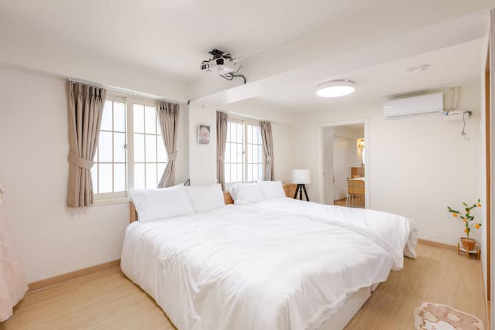해변 3분 / 베드3/욕실2/ 가족·친구 여행에 최적/ 출장/합법숙소 - Busan
