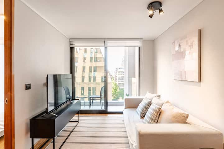 Precioso Depto En Barrio El Golf, Málaga 79 - Las Condes