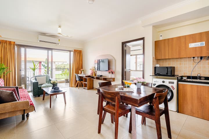 Luxe 1bhk/ Super Views Over Pool/steam/sauna @Baga - Goa