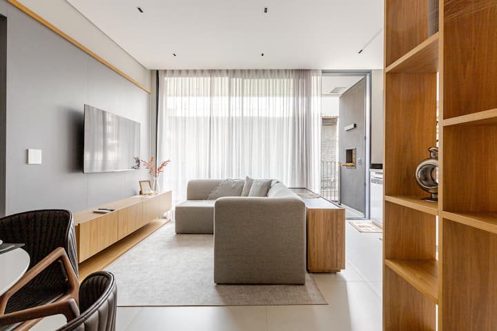 Apto Lindo No Batel! Piscina, Garagem E Rooftop - 쿠리티바