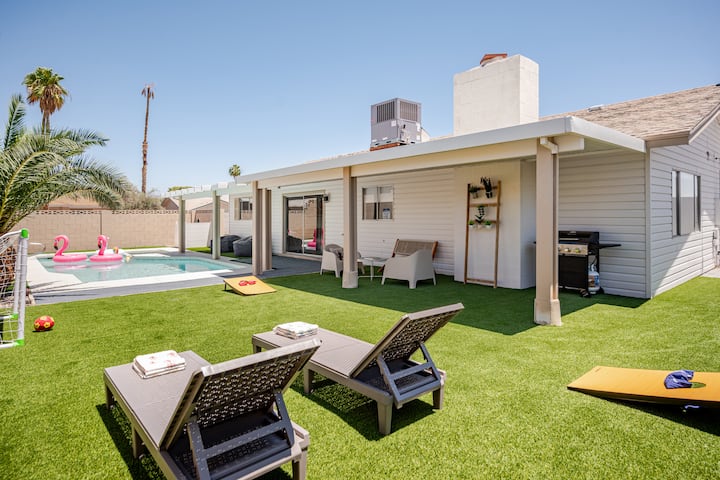 Retro Modern Oasis 3bed Pool Golf - Las Vegas