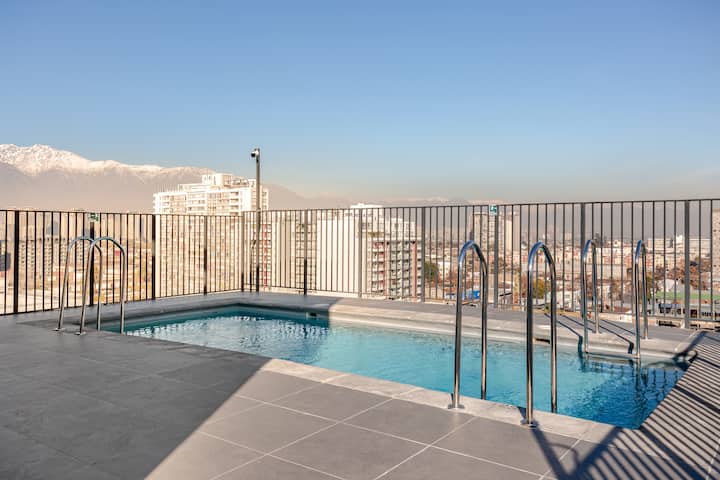 Relájate En El Centro En Este Bello Y Nuevo Depto. - Santiago (Chile)