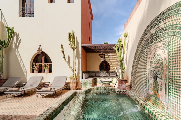Riad Luxe • 3 Suites• Piscine Chauffée •Climatisé - Morocco