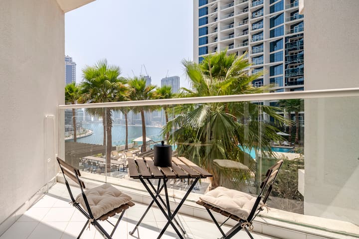 Chic Studio Une Vue Panoramique Sur Le Canal ! - Dubaï