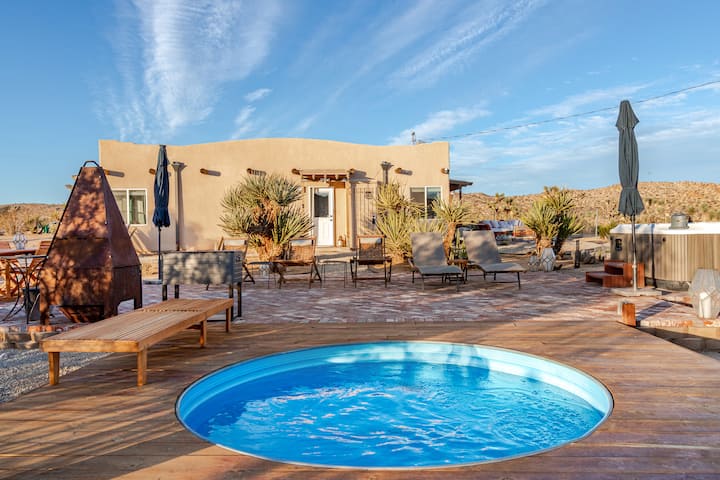 Santuario - 40 Acres, Chef’s Kitchen, Hot Tub - Joshua Tree National Park