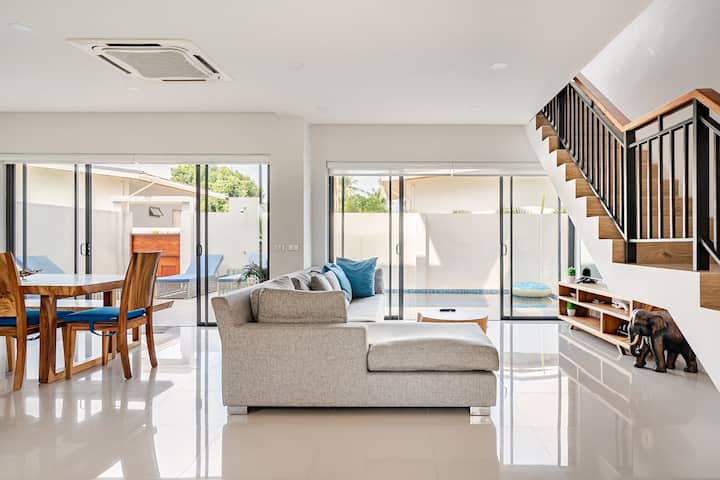 Spacious 4 Bedroom Pool Villa With Sea View - Koh Samui