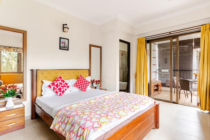 Stylish Studio With Pool, Gym, Sauna & Jacuzzi - Goa