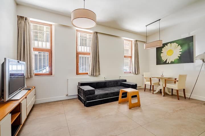 Seaview 1+1 Home Ac&private Saloon&single Level - Şişli