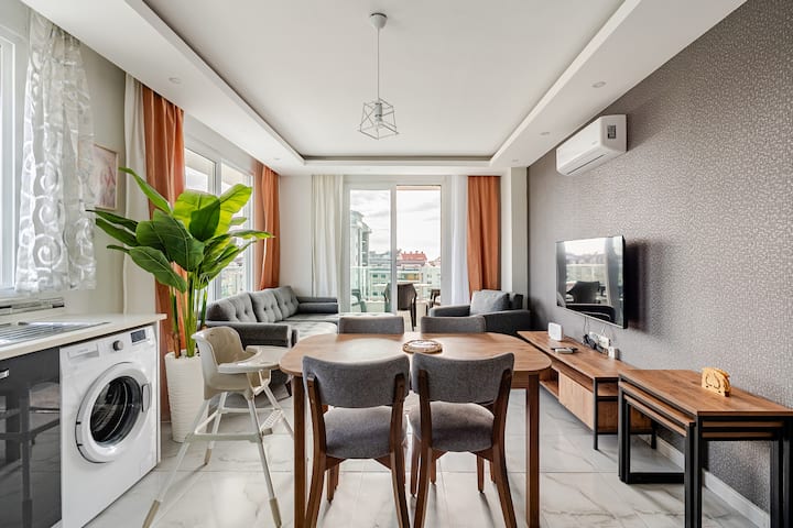 Alanya Avsallar Da Plaja Yakın Modern 2+1 Daire - Okurcalar