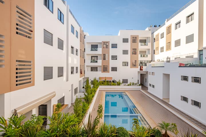 Havre Chic, Plage 5 Min à Pied Et Rabat à 13min - Temara