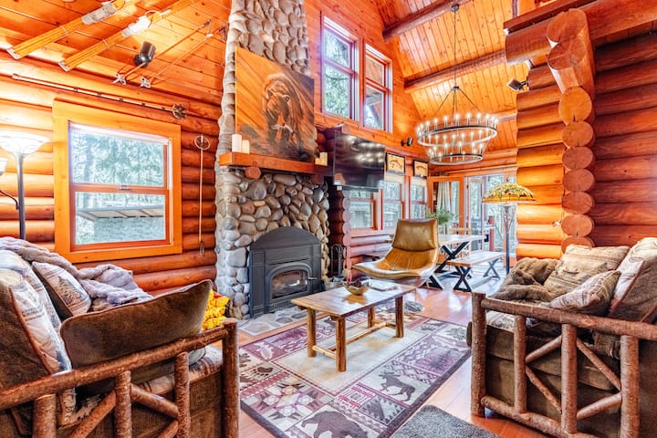 Mt. Hood Log Cabin On Sandy River·sauna·3 Ensuites - Oregon