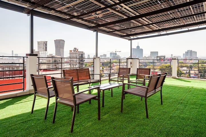 Depto. 006. Nuevo Roma Sur-wifi. Smart-tv - Benito Juarez