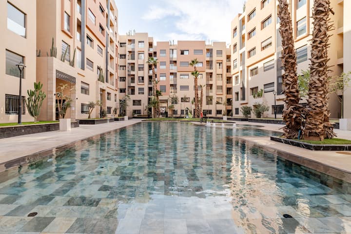 Guéliz-appartement-luxueux•jacuzzi & Fitness. - Marrakech
